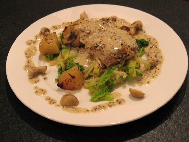 Classic French Recipe Baked Rabbit with Mustard Cream - Perfectly Provence