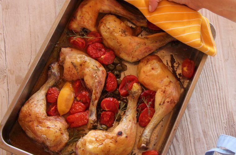 Easy Entertaining a Recipe for Mediterranean Chicken with Tomatoes ...