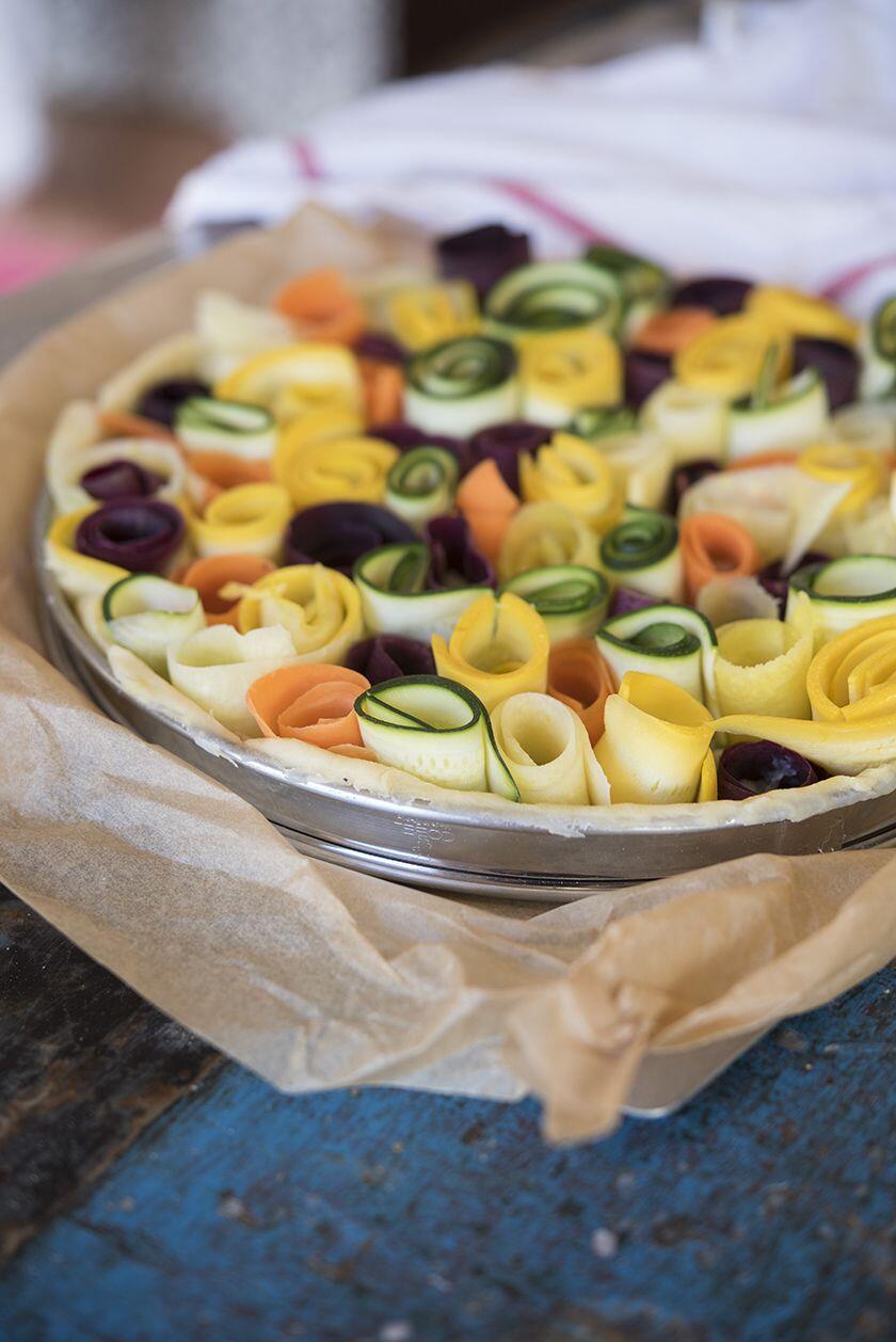 A Vegetable Tart Almost to Beautiful to Eat - Perfectly Provence