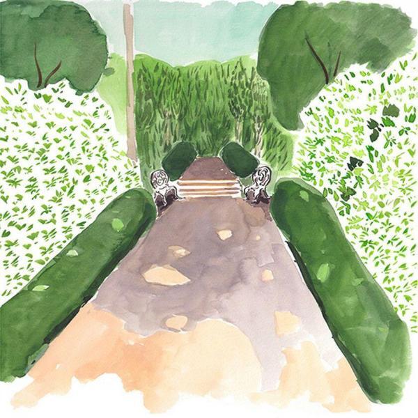 Virginia Johnson Custom Home Illustrations and Gardens Too - Perfectly ...