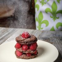 Chocolate and Raspberry Towers for Dessert - Perfectly Provence