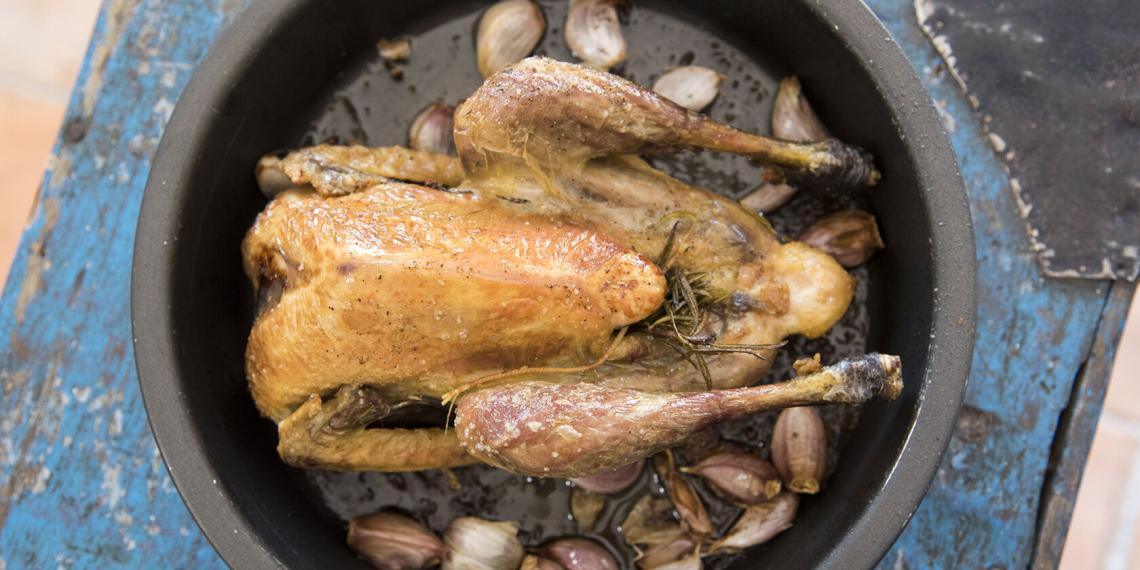 How to Make Simple Roasted Chicken or Guinea Fowl - Perfectly Provence