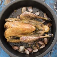 How to Make Simple Roasted Chicken or Guinea Fowl - Perfectly Provence