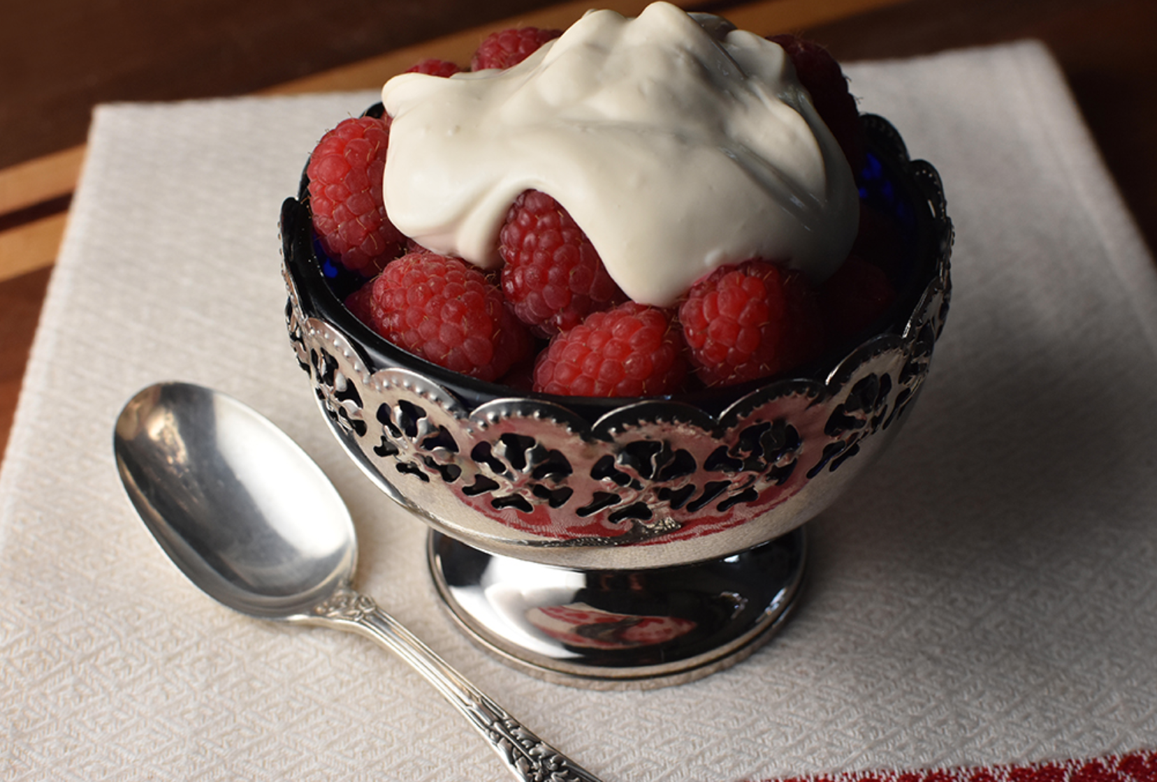Make Raspberries and Cream for Dessert - Perfectly Provence