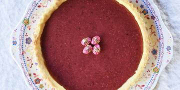 Pretty in Pink Praline Tart a Dessert from Lyon for Valentines ...