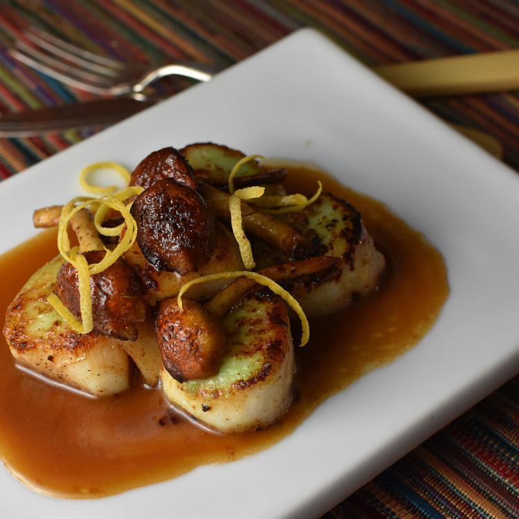 Seared Scallops with a Citrus Beurre Blanc Sauce - Perfectly Provence