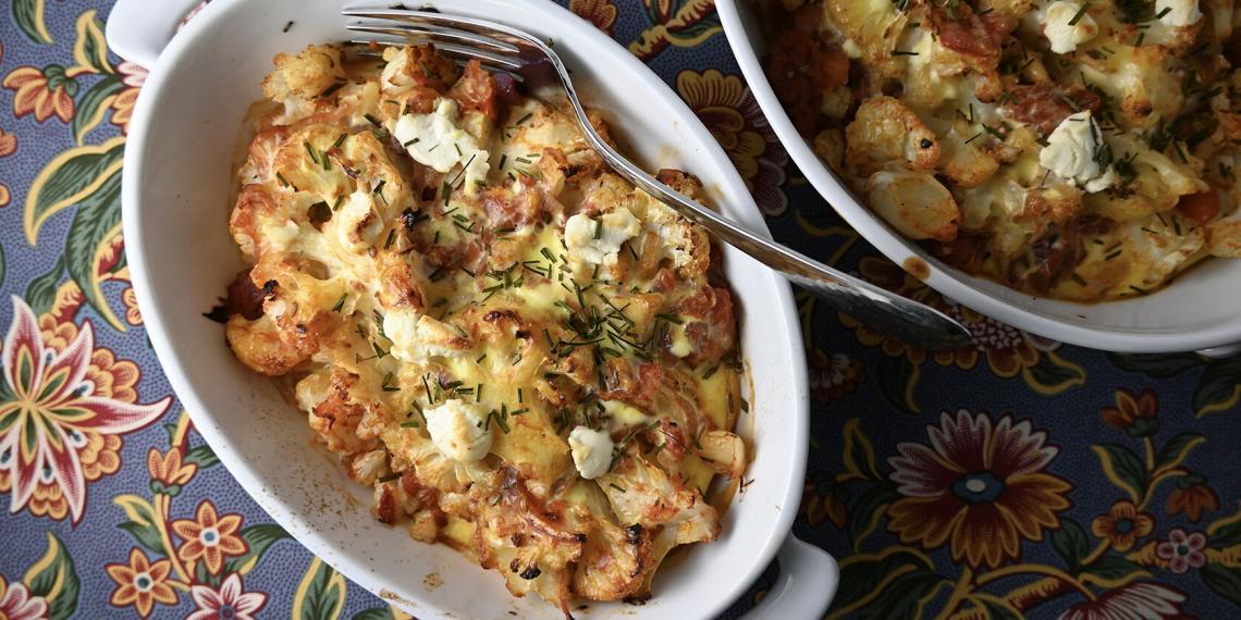 Crispy Goodness Cauliflower Gratin with Goat Cheese - Perfectly Provence