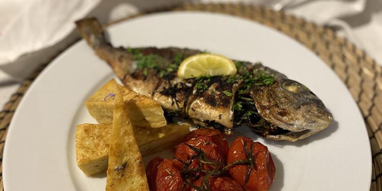 Grilled or Roasted Daurade Royale in Fresh Herbs for Dinner - Perfectly ...