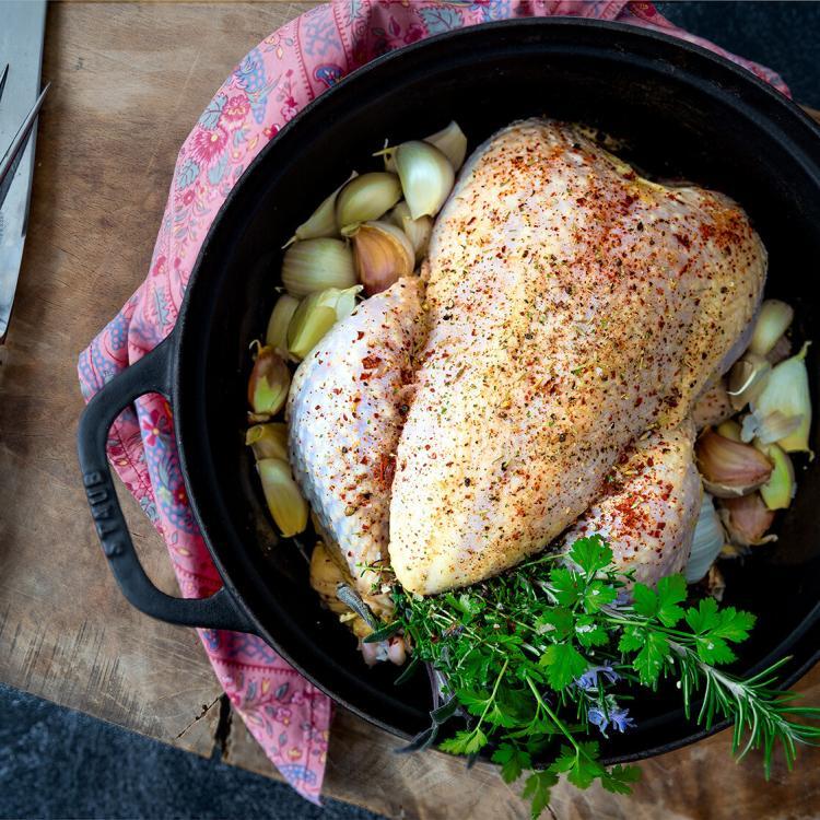 My Simple Recipe for Roasted Farmhouse Chicken - Perfectly Provence